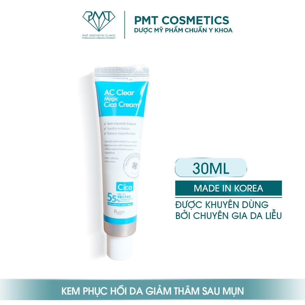 Kem phục hồi, giảm thâm cho da mụn The Plant Base AC Clear Magic Cica ...