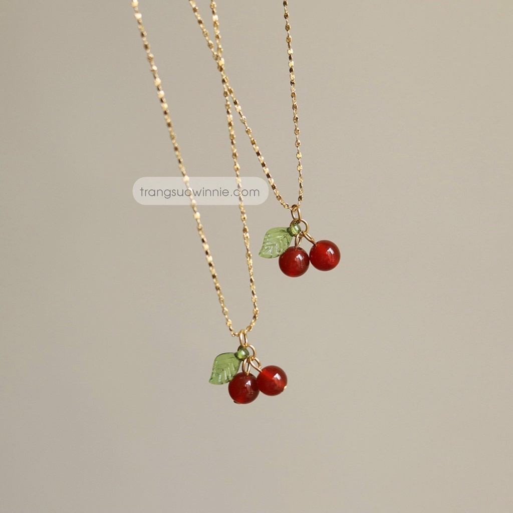 Dây chuyền nữ titan Cherry twist | Shopee Việt Nam