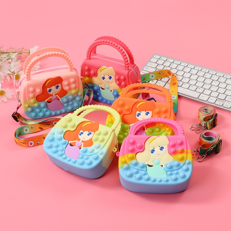 Túi đeo hình Elsa pop it dễ thương cho bé phiên bản mới | Shopee Việt Nam