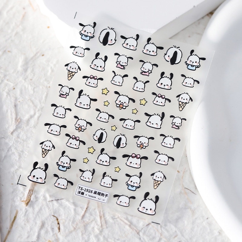 Miếng Dán Trang Trí Móng Tay 5D Hình Chú Chó Dễ Thương TS-1926 | Shopee Việt Nam