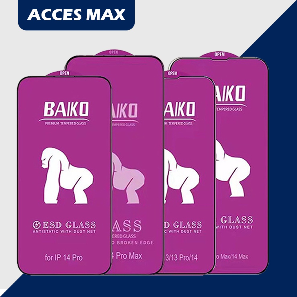 Kính Cường Lực Iphone Baiko Tím ESD Full Màn Chống Bụi Chống Nước Siêu ...