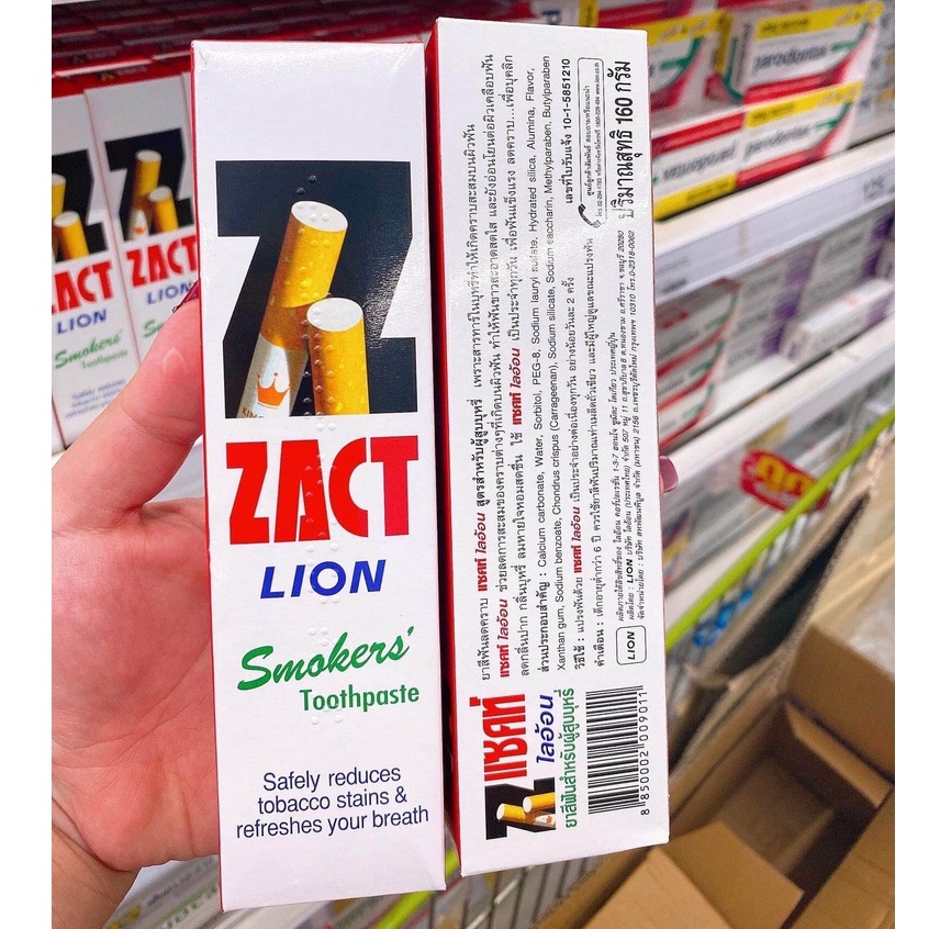 (Chính Hãng) Kem Đánh Răng Zact Lion 160g Thái Lan | Shopee Việt Nam
