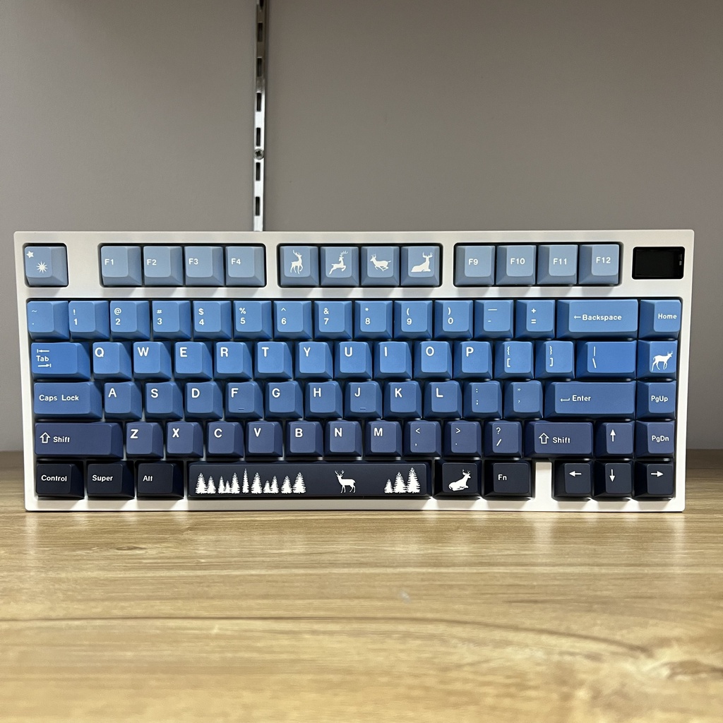 Bộ keycap Seasonal Gradient Color giáng sinh nhựa PBT cao cấp 138 phím dày 1,5mm - Kicap ...