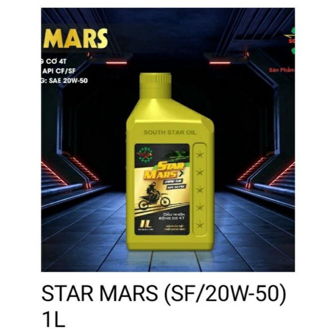 nhớt STAR MARS cho động cơ 4T 20W-50 1L | Shopee Việt Nam