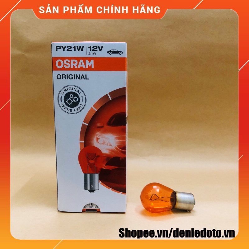 [Nhập khẩu chính hãng] Bóng Đèn Xi nhan 1 Tim OSRAM Original PY21W 12V BAU15S chân xéo | Shopee ...
