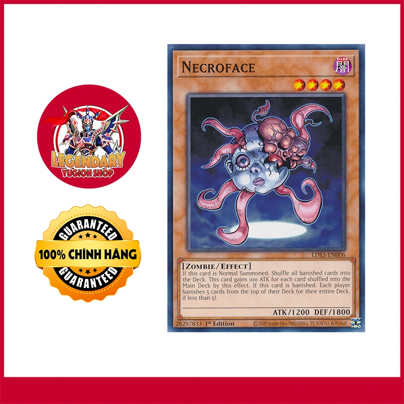[Thẻ Bài Yugioh Chính Hãng] Necroface | Shopee Việt Nam