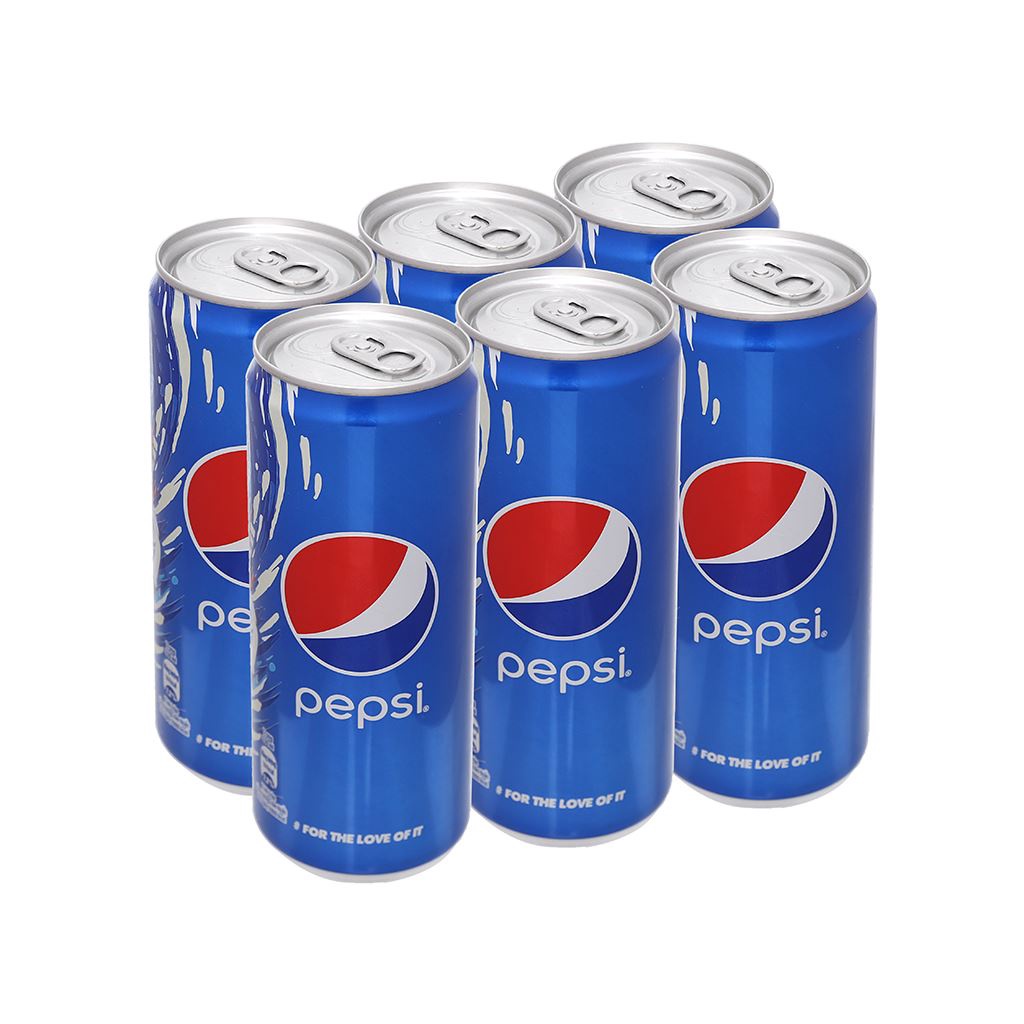 Lốc 6 lon nước ngọt Pepsi không calo/vị chanh 320ml | Shopee Việt Nam