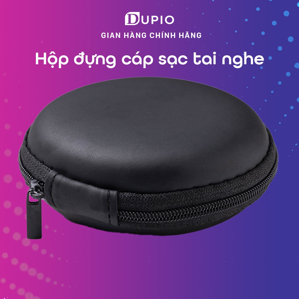 Hộp đựng cáp sạc tai nghe DUPIO HD02 chứa được usb chìa khóa đa năng ...