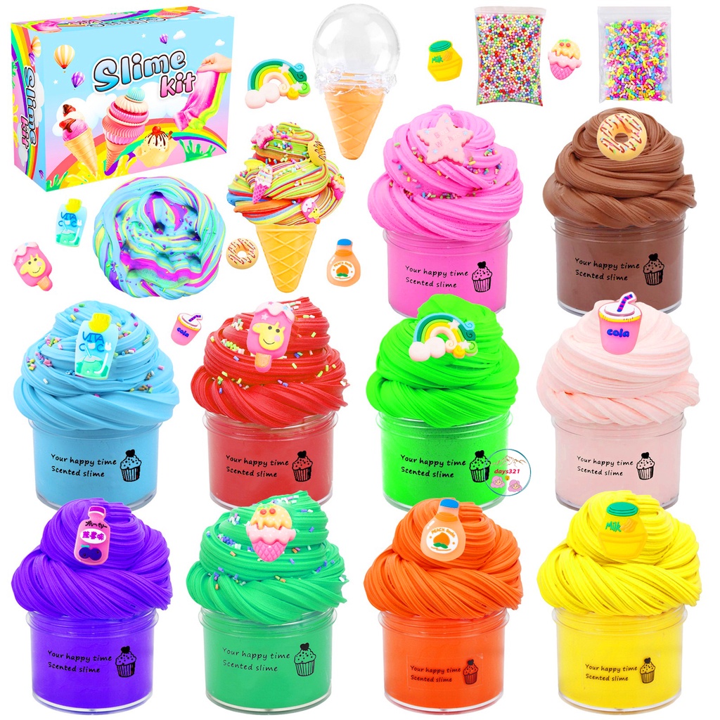 SLIME BƠ DƯA HẤU VÀ NHO - SLIME TRÁI CÂY - BUTTER SLIME MỀM MỊN TẶNG ...