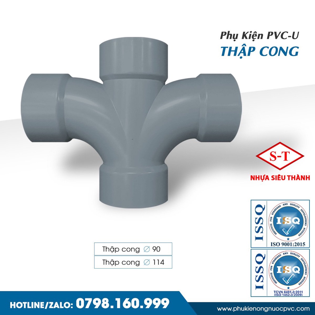 [COMBO 1 BỊCH] Tứ thông, chữ thập cong PVC Siêu Thành | Shopee Việt Nam