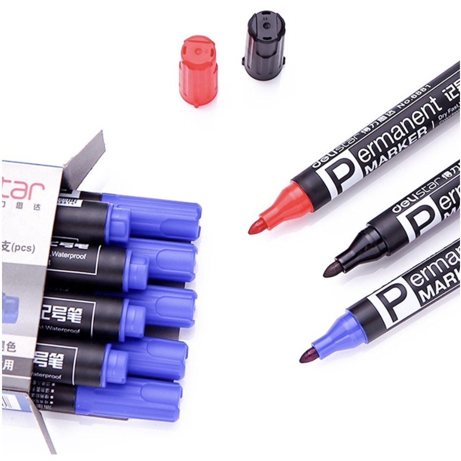 Deli Bút Viết Lông Dầu Dùng Trong Văn Phòng 6881 | Shopee Việt Nam