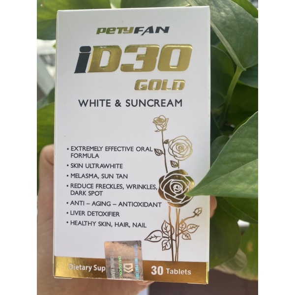 [Chính Hãng] Viên uống trắng da ,chống nắng ID30 Gold | Shopee Việt Nam