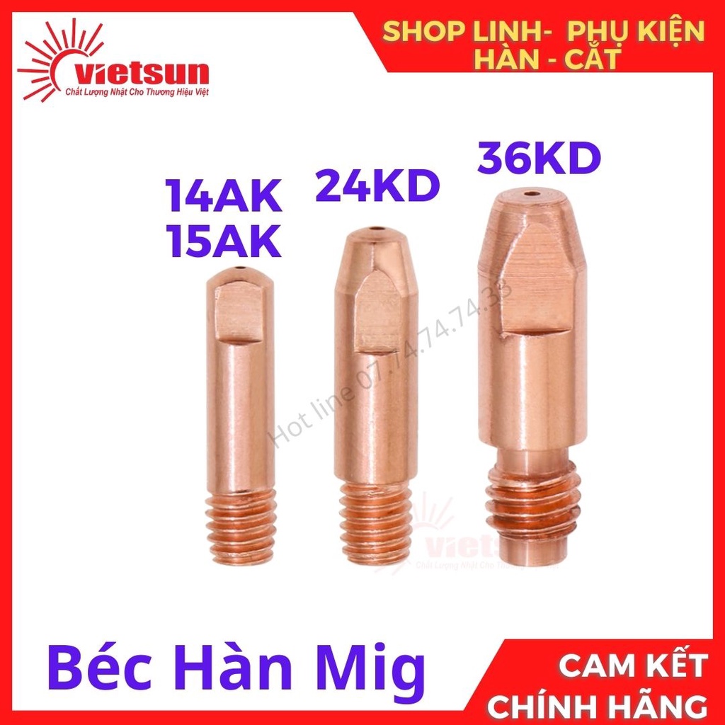 Béc hàn Mig sử dụng cho các loại súng hàn 14AK 15AK 24KD 36KD - Vietsun ...