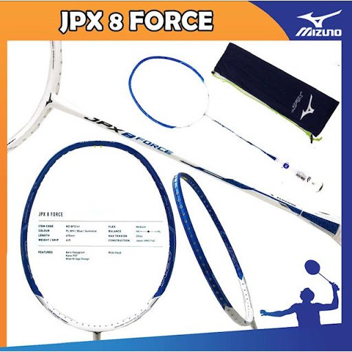[Chính Hãng] Vợt cầu lông Mizuno JPX 8 FORCE MZ-BF2141 4U | Shopee Việt Nam