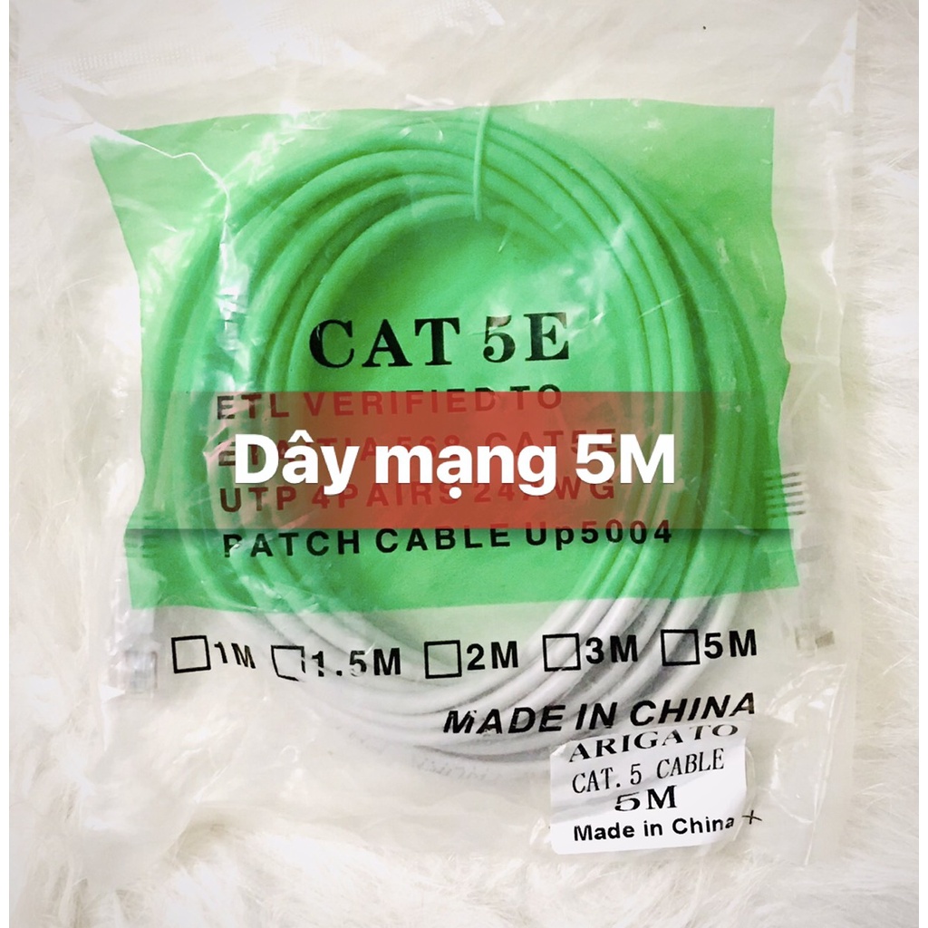 DÂY MẠNG BẤM SẴN KC CAT5E 5M | Shopee Việt Nam