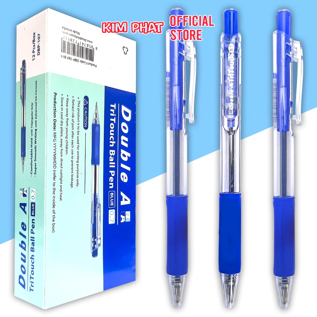 Bút bi TriTouch 107 - Double A - Ngòi 0.7mm - Mực Xanh - 1 Cây | Shopee ...