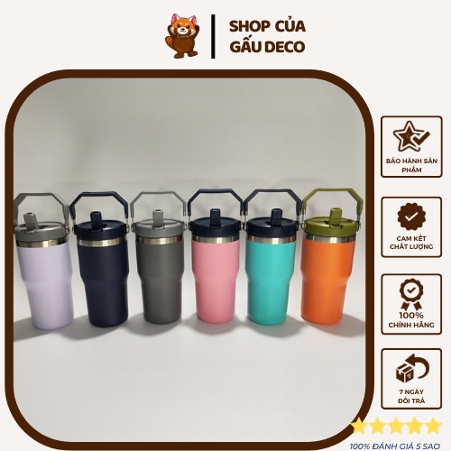 Ly giữ nhiệt Inox 304 có quai xách 600ml sang trọng, siêu cứng cáp, siêu giữ nhiệt | Shopee Việt Nam