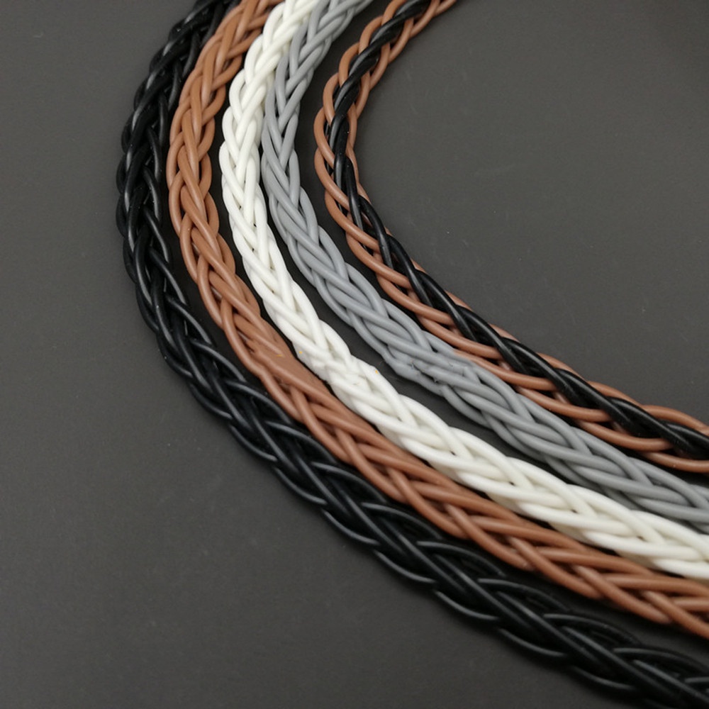 8 Dây 152 Lõi Nhập Khẩu Da Silicon Siêu Mềm Đơn Pha Lê Đồng Mạ Bạc Tai ...