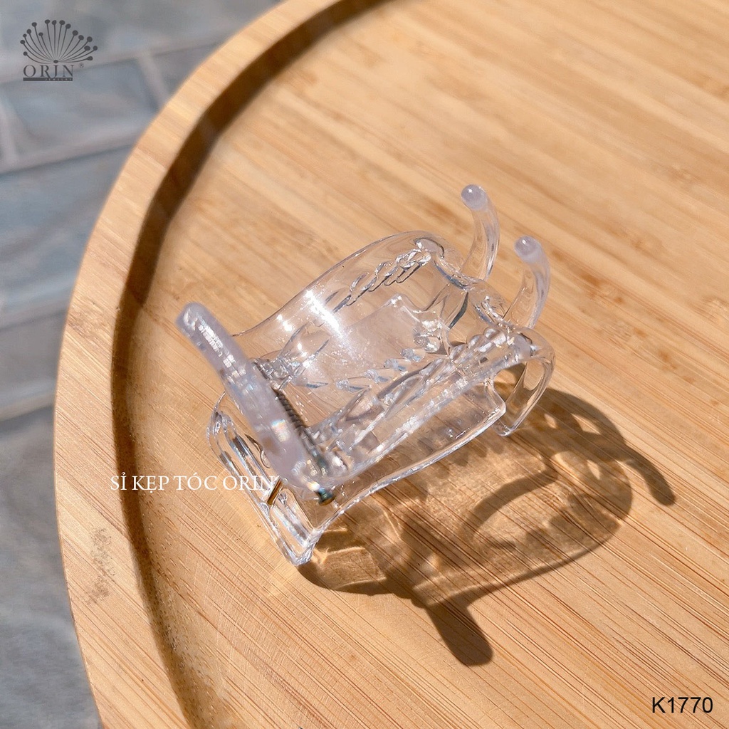 Kẹp tóc càng cua 3 răng, 5 răng nhiều màu trơn nhám cao cấp Orin K1770 ...