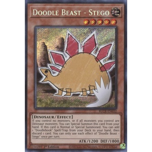 [Thẻ bài Yu-gi-oh] Doodle Beast - Stego - BLCR-EN032 - Secret Rare 1st ...