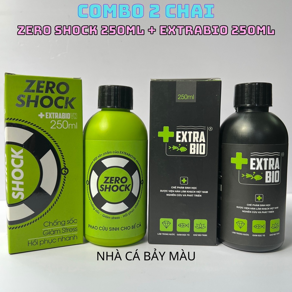 Zero Shock - Extrabio ( Chống sốc, giảm stress, hồi phục nhanh, kết hợp làm trong nước, khử mùi ...