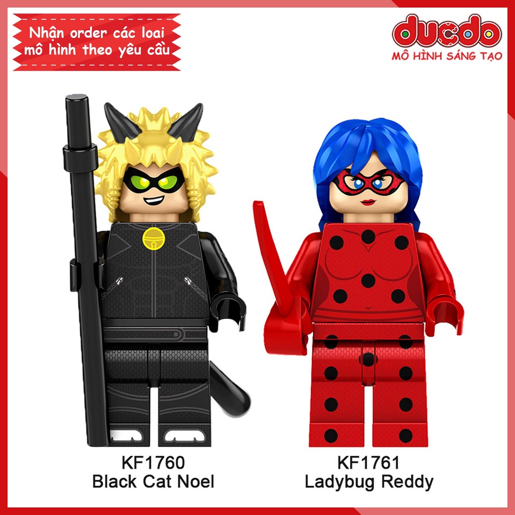 Minifigures nhân vật Bọ rùa và Mèo Noir - Đồ chơi Lắp ghép Xếp hình ...