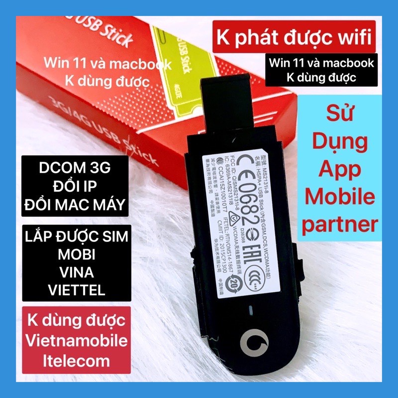 Usb dcom 3g Huawei E3531 , Dcom MS2131 đổi IP- 21.6Mbps , Usb 3G đa ...
