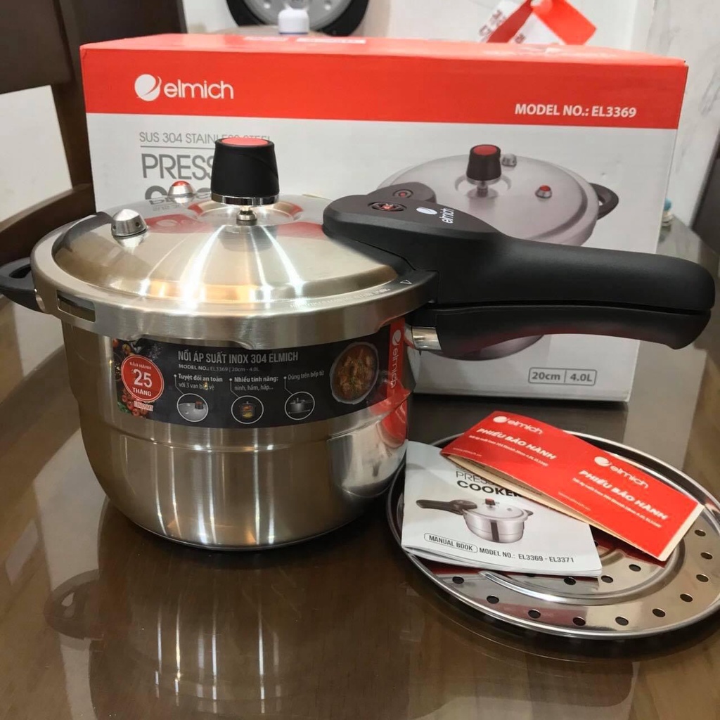 Nồi Áp Suất Đun Từ Inox 304 ELMICH EL 3369 4L/EL 3371 5,5L | Shopee Việt Nam