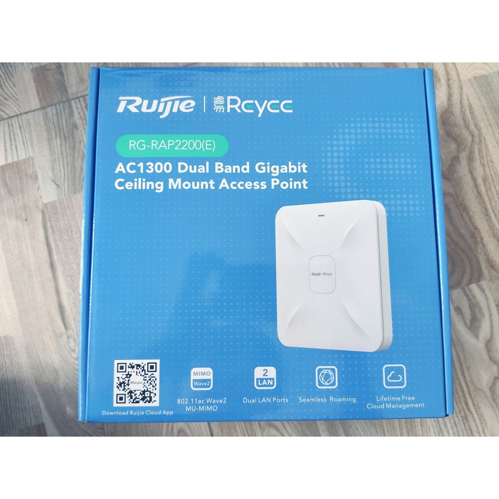 Bộ phát WiFi ốp trần Ruijie Reyee 2200E 2200F 1GB 1000M nhiều người ...