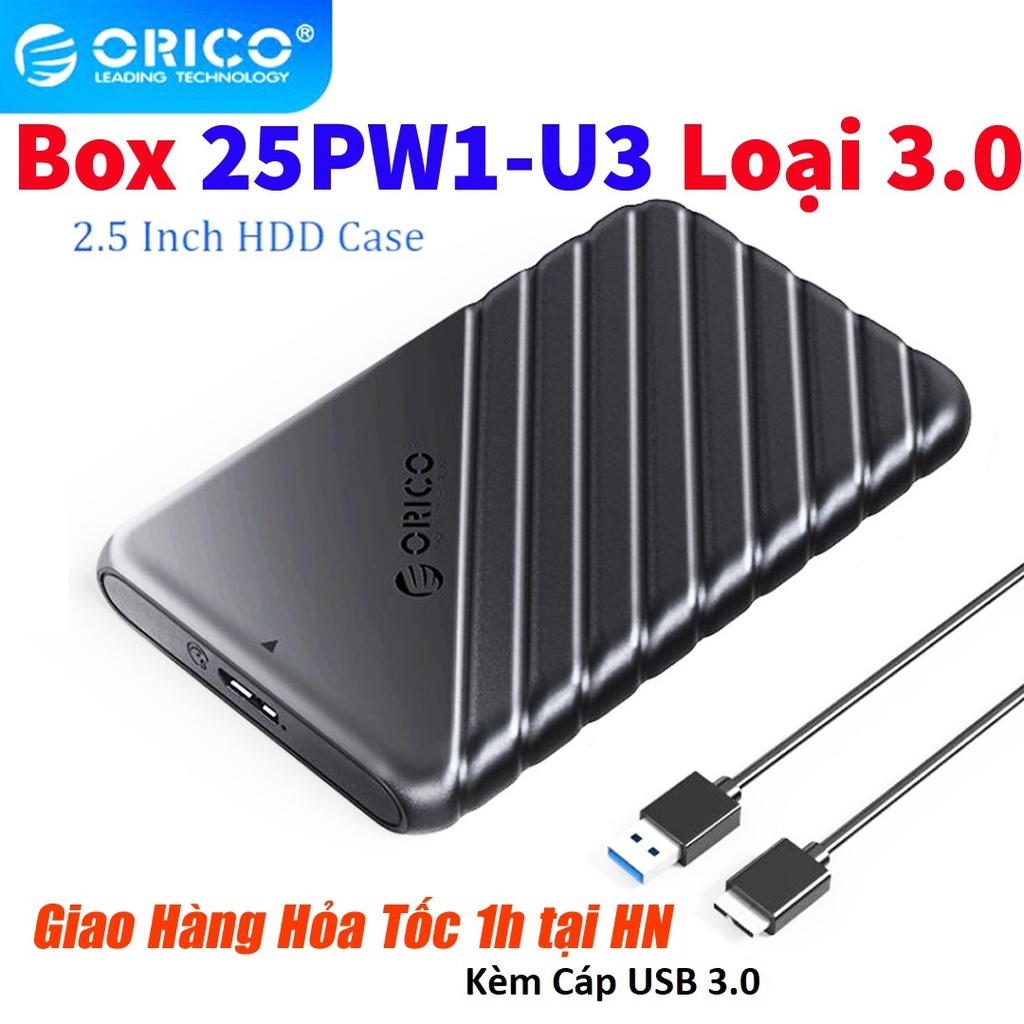 Box Ổ Cứng 2.5 inch SATA USB 3.0 Orico 25PW1-U3 (HDD/SDD Box 2.5 ...