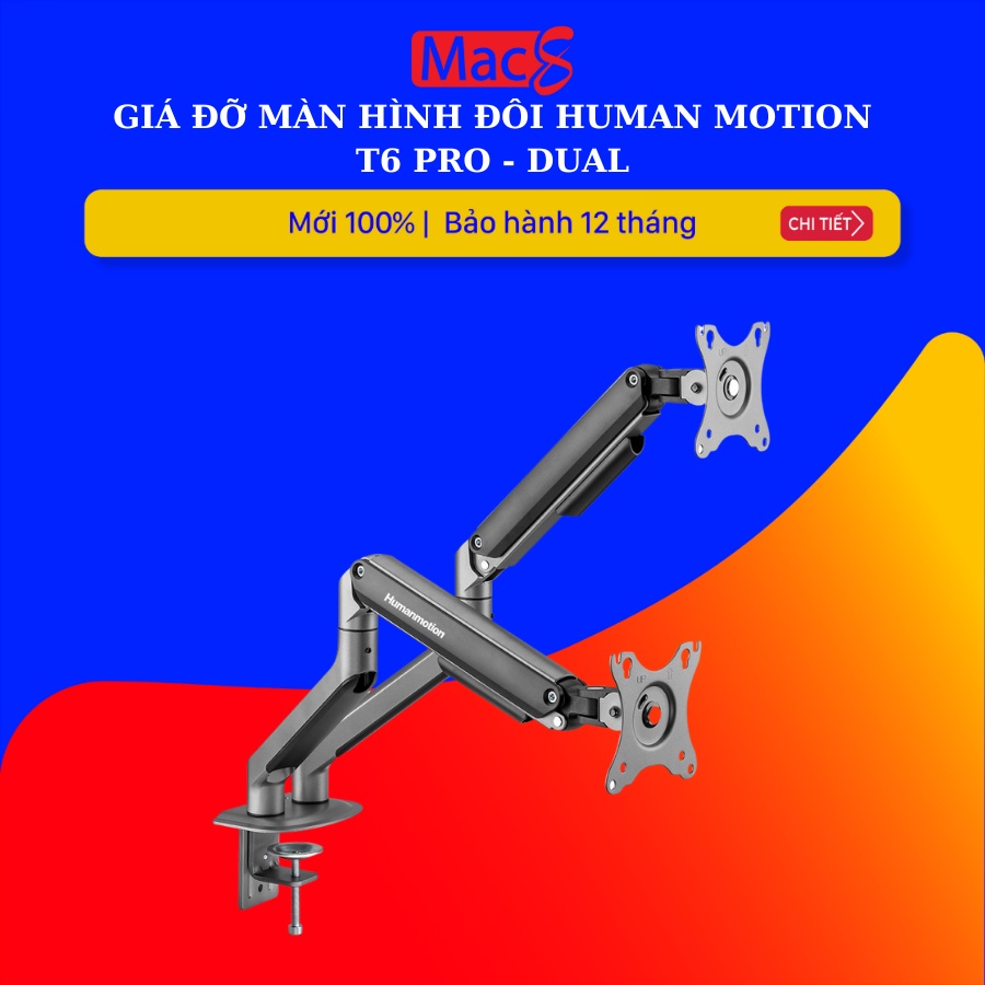 Giá đỡ màn hình đôi Human Motion T6 Pro - Dual | Shopee Việt Nam