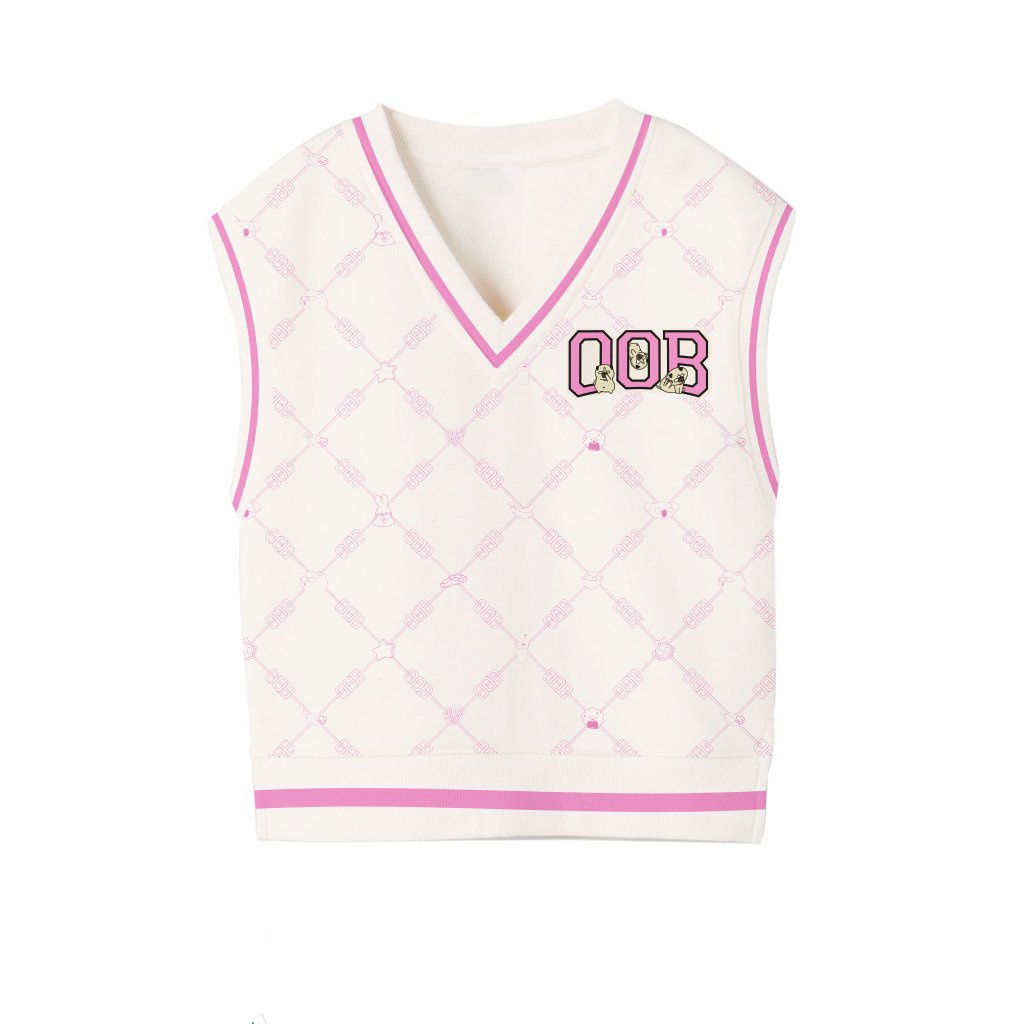 Áo Gile Len BOO Unisex Họa Tiết Monogram ZOOKIZ OOB | Shopee Việt Nam