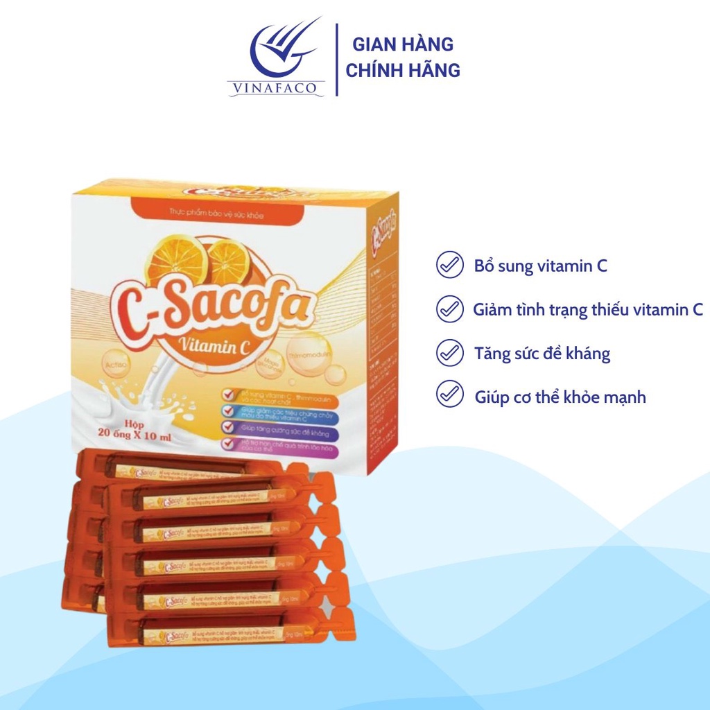 Vitamin C - Sacofa Tăng Sức Đề Kháng Hạn Chế Lão Hóa Cơ Thể VINAFACO ...