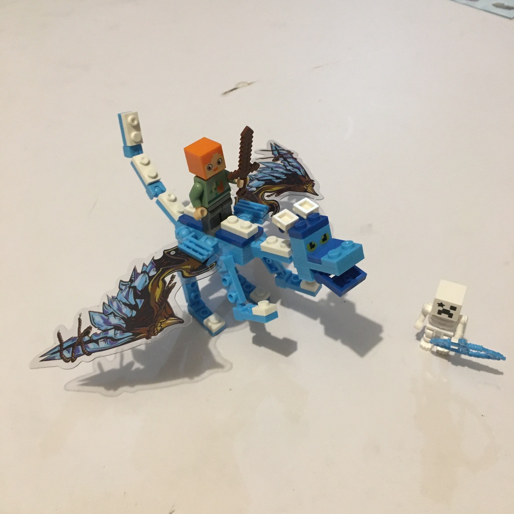 Đồ chơi lắp ráp lego minecraft rồng ender, bộ 4 rồng phun lửa kèm chiến binh minecraft | Shopee ...