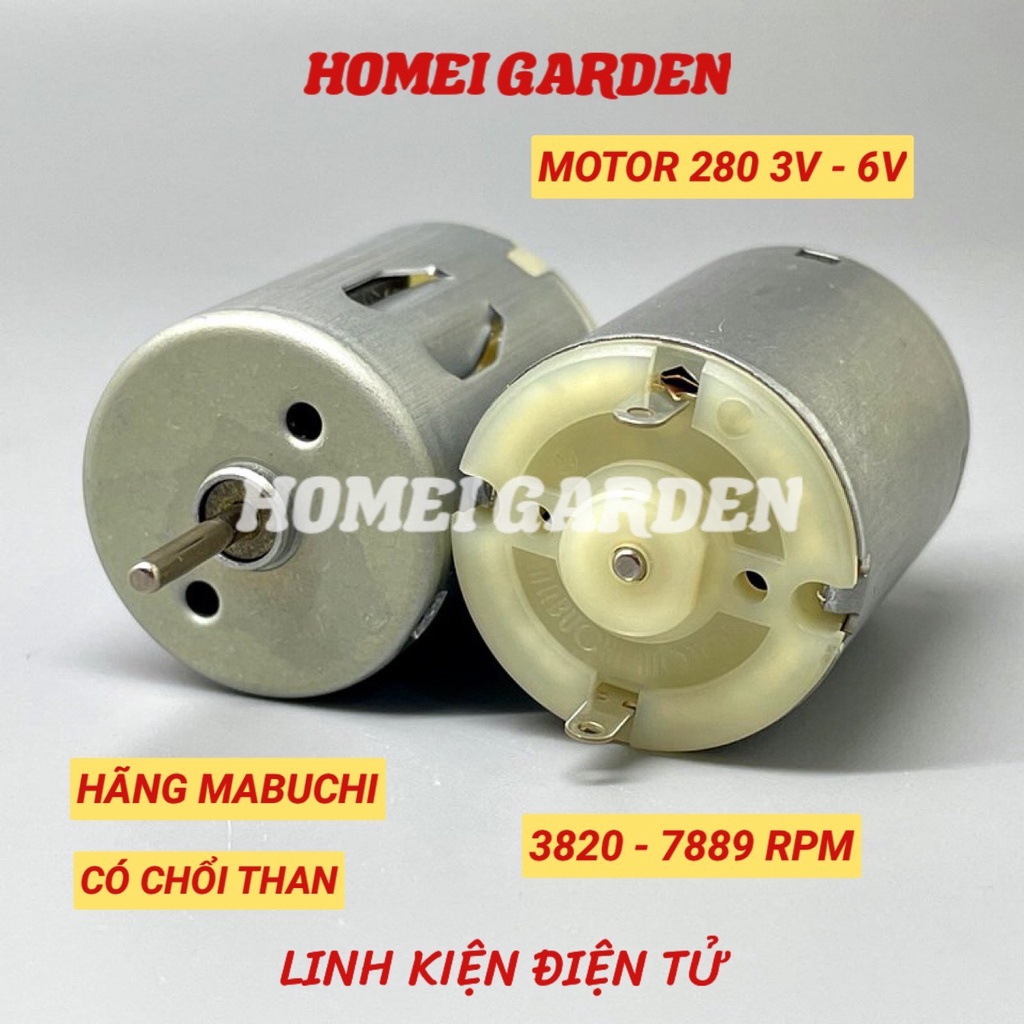 Motor 280 3V - 6V mới 100% có chổi than chất lượng cao 3820 - 7889 RPM ...