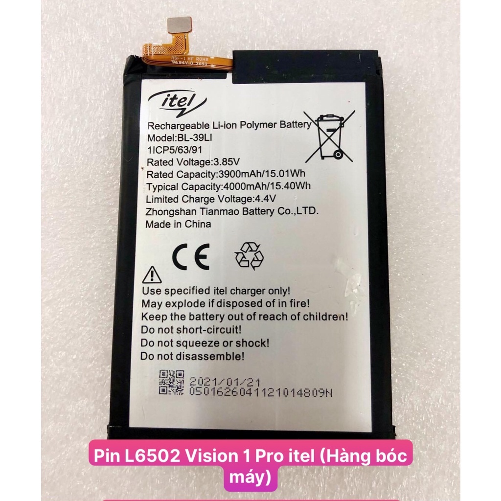 Pin BL-39LI/L6502 Vision 1 Pro itel (Hàng bóc máy) | Shopee Việt Nam