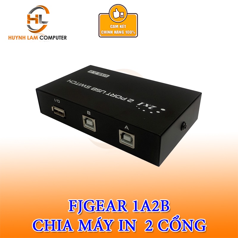 Bộ chia máy in 2 cổng FJGEAR 1A2B Switch USB 2 port - Hàng chính hãng ...