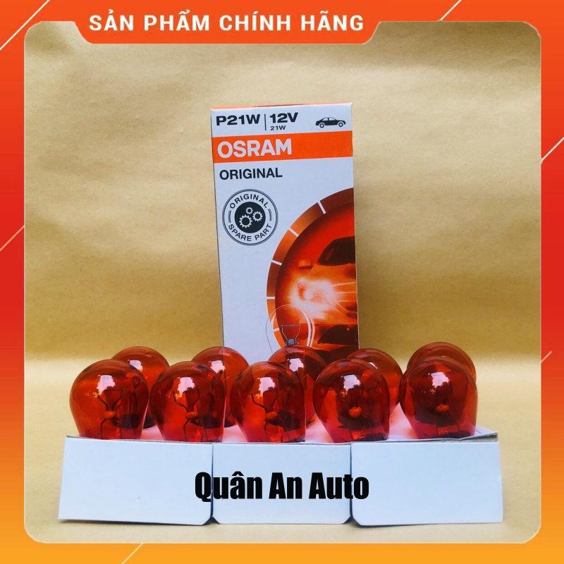 (Nhập khẩu chính hãng) Bóng Đèn Xi nhan 1 Tim OSRAM Original PY21W 12V BAU15S (Chân Xéo ...