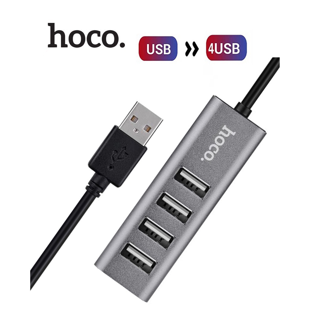 Hub 4 cổng USB Hoco HB1 tương thích cao chất liệu vỏ hợp kim nhôm cao ...