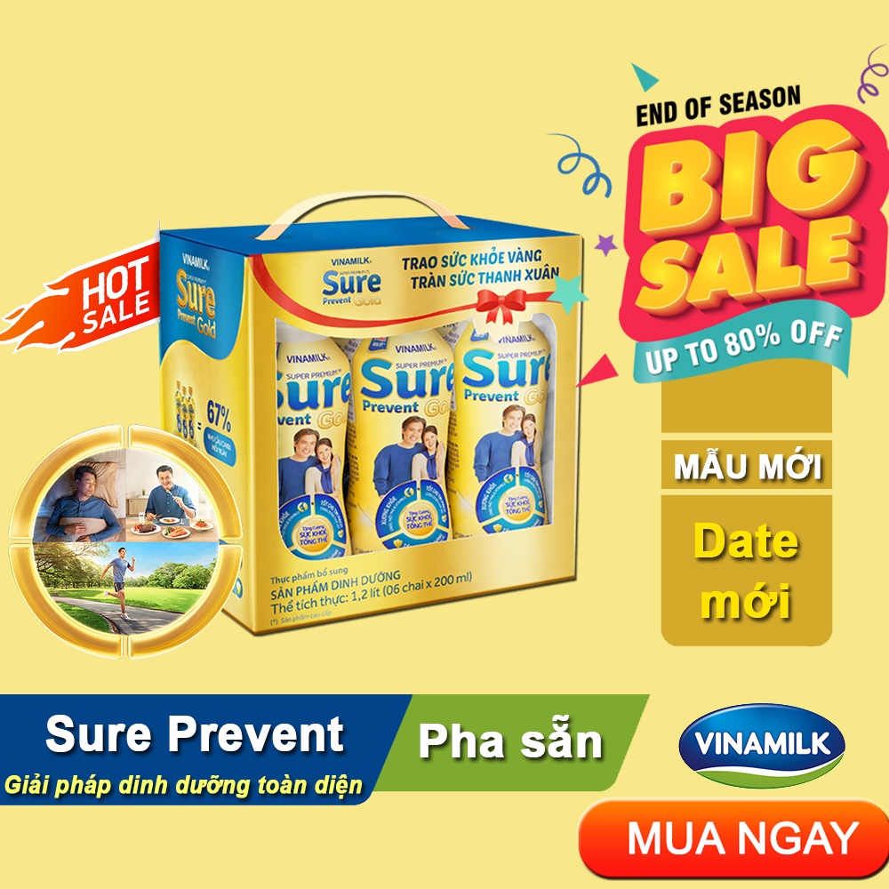 Sữa dinh dưỡng Sure Prevent Gold Vinamilk - Sữa bột người lớn pha sẵn ...