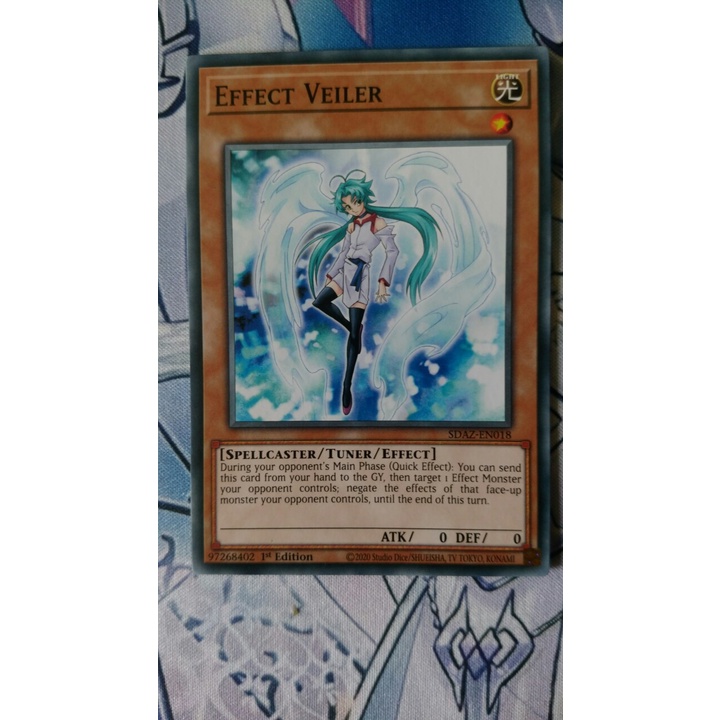 Thẻ bài yugioh TCG chính hãng Effect Veiler - Common mã SDAZ-EN018 - 1st Edition | Shopee Việt Nam
