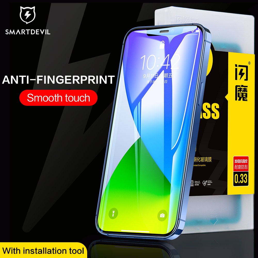 SmartDevil Kính cường lực SMARTDEVIL 2.5D bảo vệ toàn màn hình thích hợp cho iPhone 13 Pro Max ...