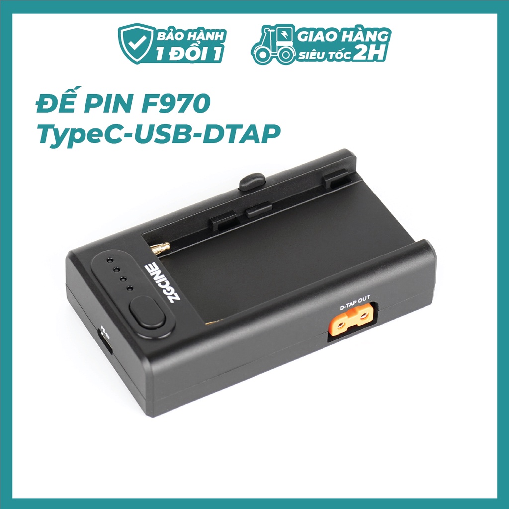 ĐẾ GÀI PIN F970 DÙNG CHO NP-F970/770/570 CHÍNH HÃNG ZGCINE | Shopee ...