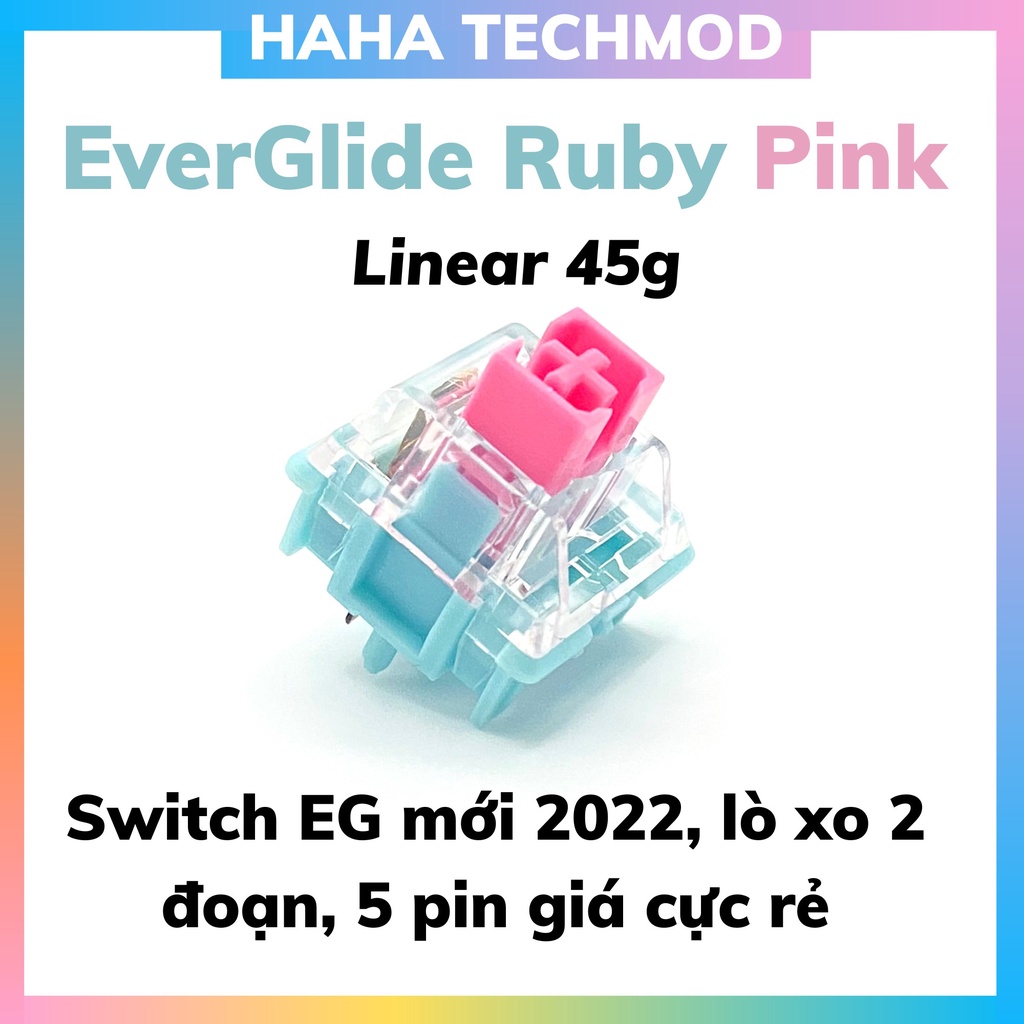 EverGlide Ruby Pink Switch | Công Tắc Bàn Phím Cơ Tuyến Tính Đến Từ Nhà ...