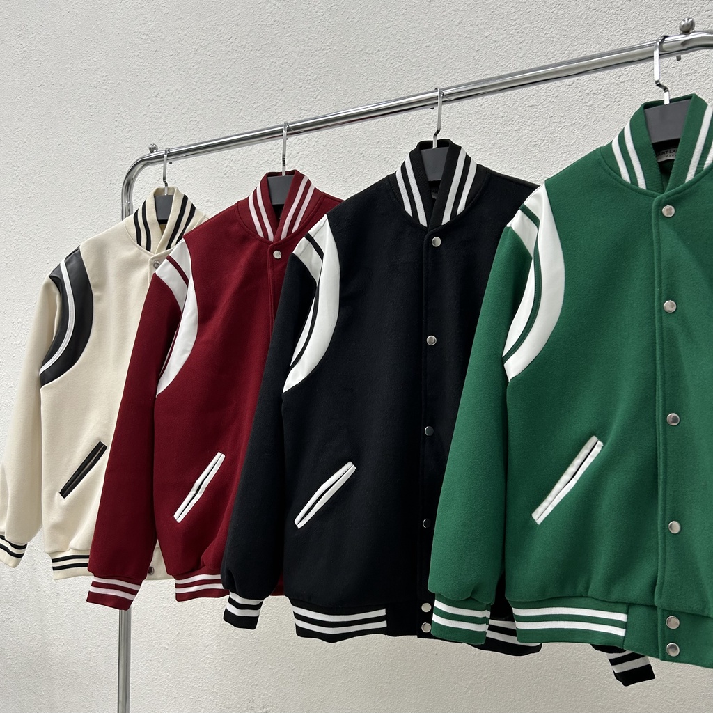 Áo Khoác varsity áo bomber Teddy SLP nam nữ chất đẹp cao cấp | Shopee ...