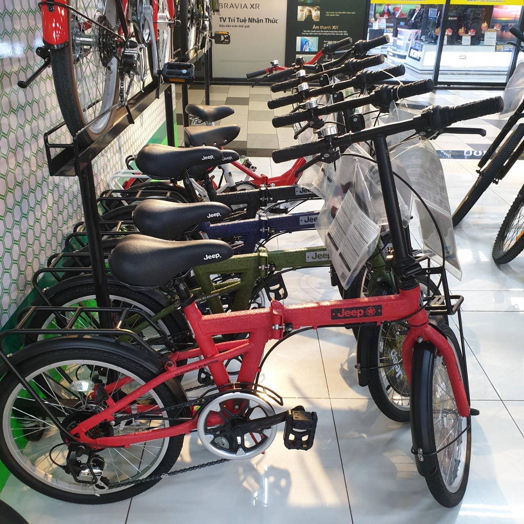 Xe Đạp Gấp Jeep Je-206G 20inch AEON Bicycle Shop | Shopee Việt Nam