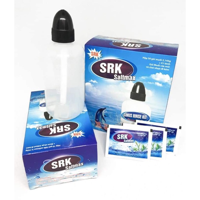 Bình rửa mũi SRK saltmax kèm 10 gói muối | Shopee Việt Nam