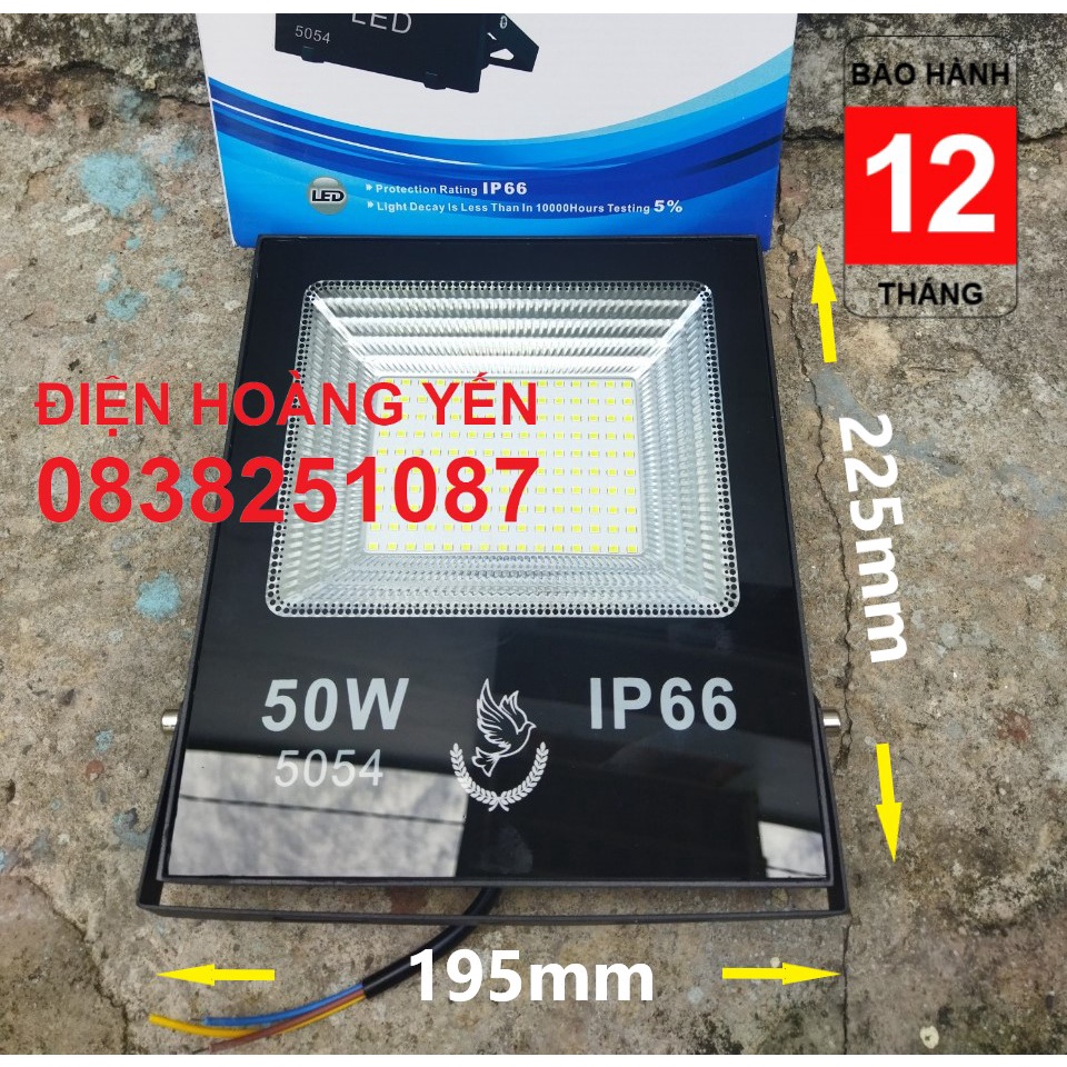 Đèn Led Pha 50W IP66 Ngoài Trời Chống Mưa Tuổi Thọ Cao 220V | Shopee Việt Nam