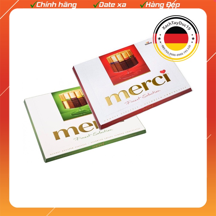 Socola Merci Finest Selection của Đức hộp 250g nhiều vị | Shopee Việt Nam