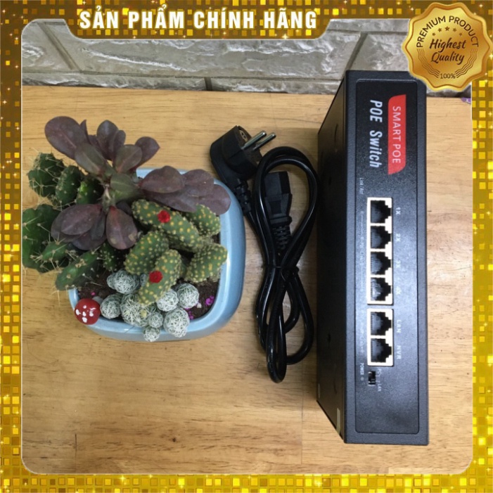Switch PoE 4+2 Port Smart (bộ chia mạng poe 4 cổng, 2 cổng uplink) hàng ...